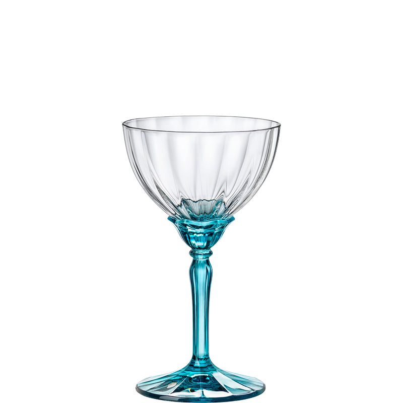 Florian Lucent Blue Calice Champagne & Espresso Martini 24 cl Set 6 Pe ...
