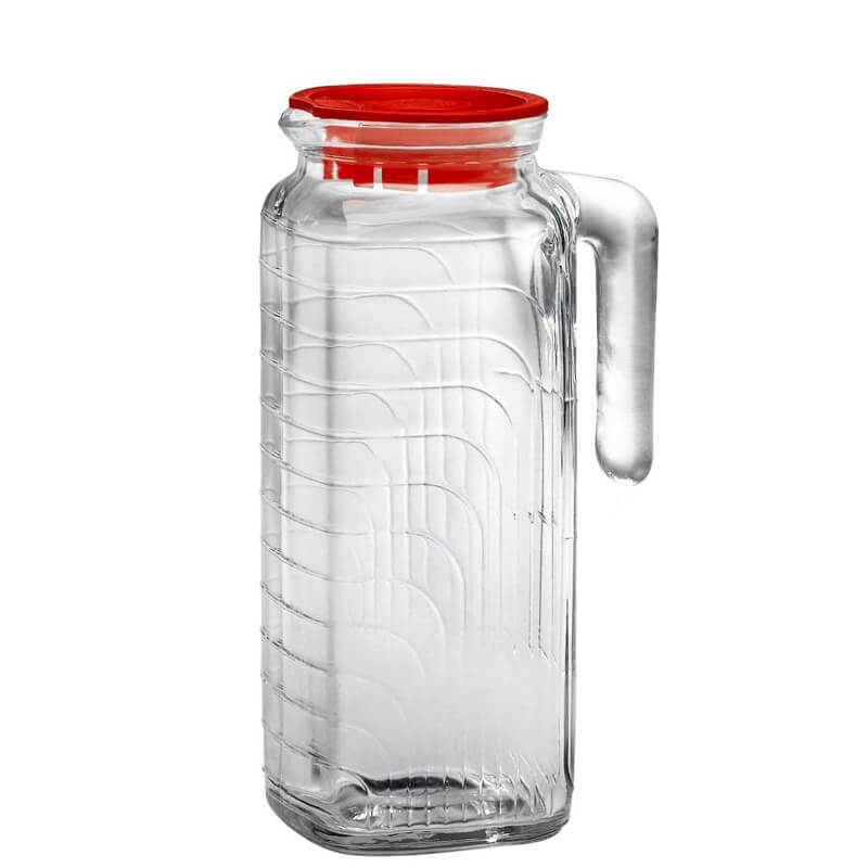Frost 120 cl Carafe With Red Cap – Bormioli Rocco